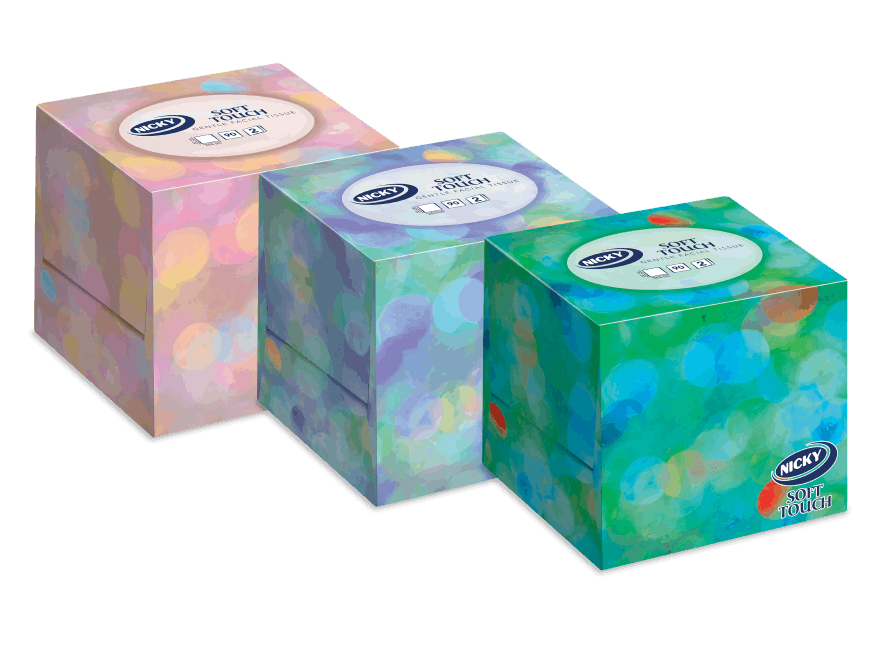 Nicky Soft Touch Facial Tissue Cube – JAC Stores IOM
